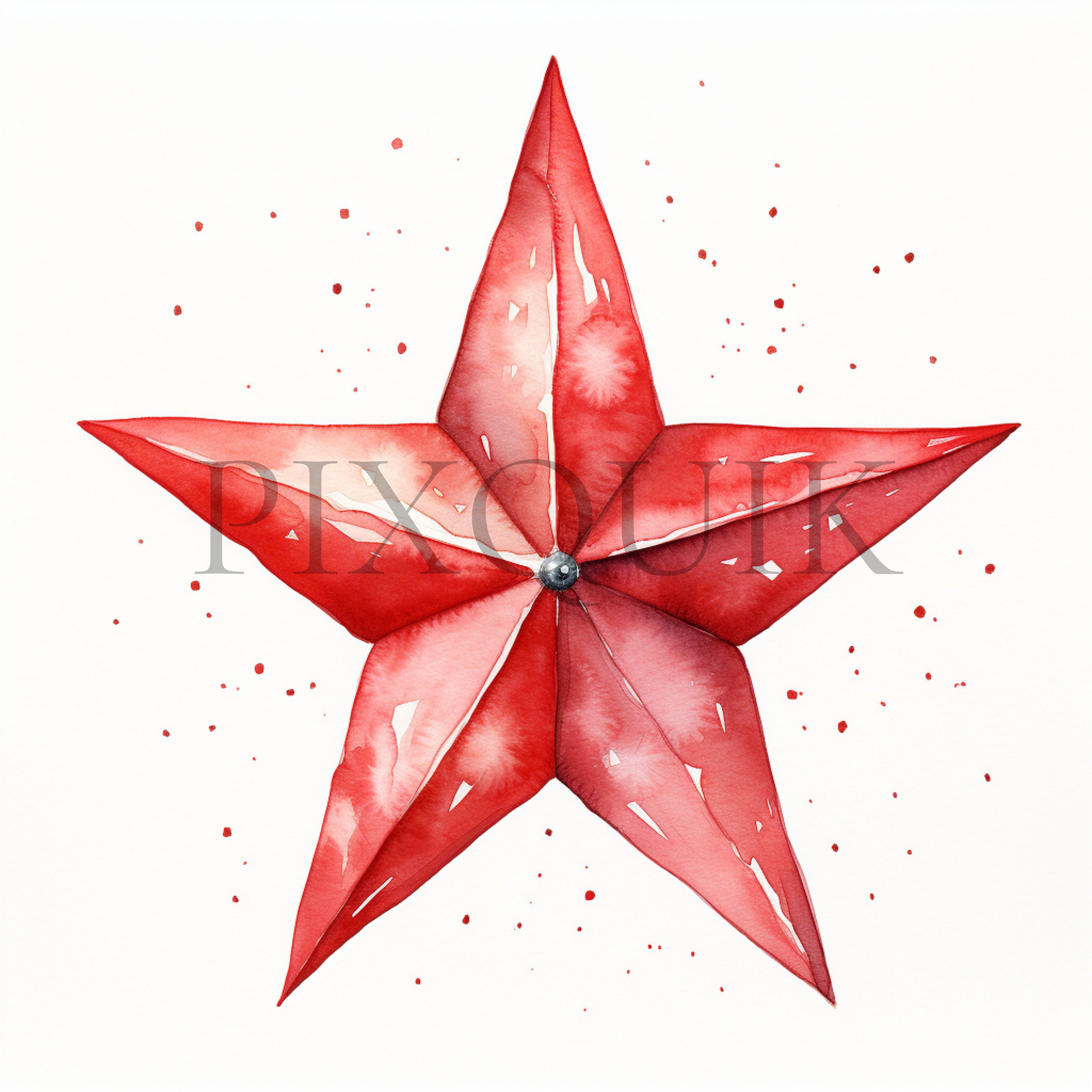 Christmas Star Clipart 10 High Quality Jpg's Digital Download Holiday ...