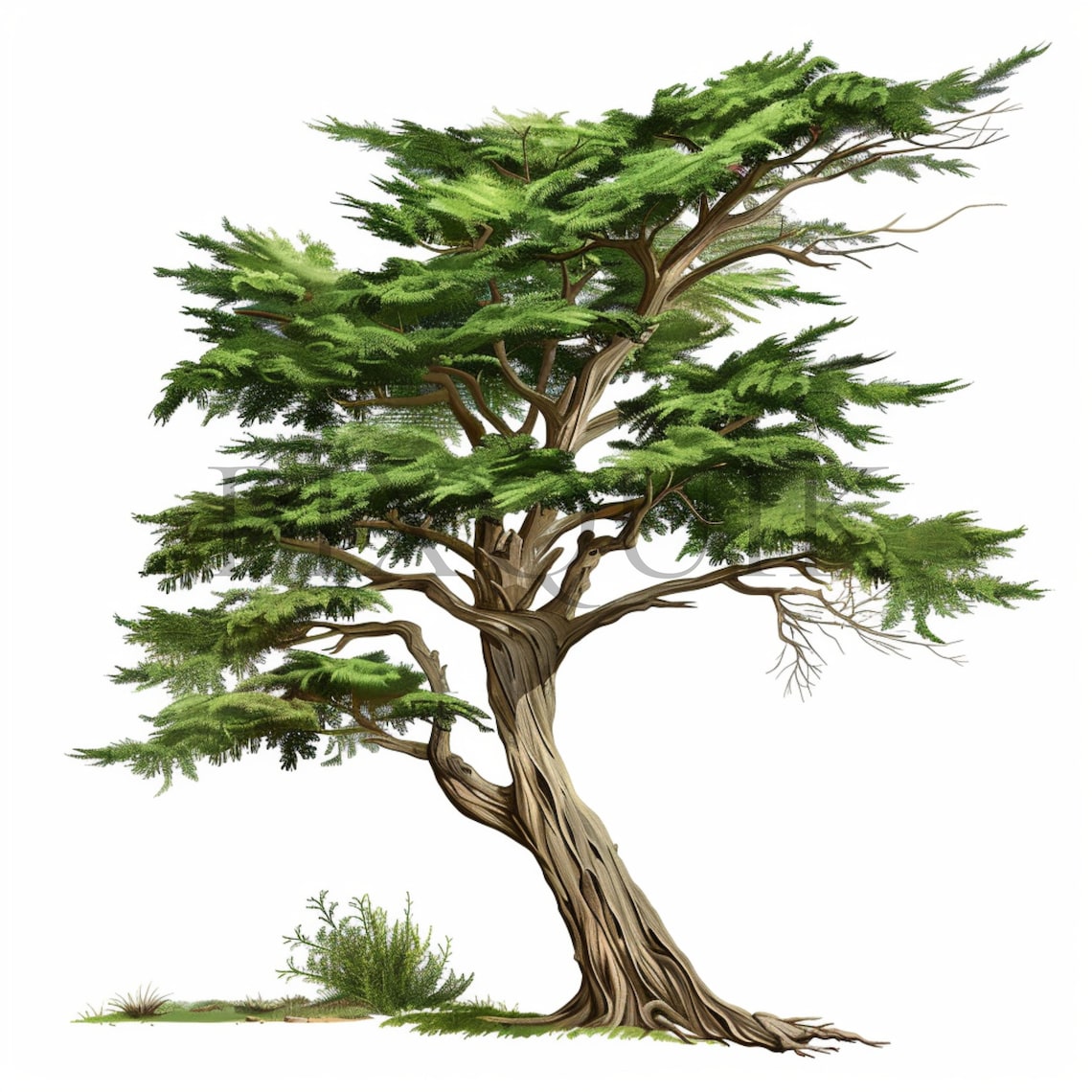 Cypress Tree Clipart 10 High Quality Jpgs Digital Watercolor Clipart ...