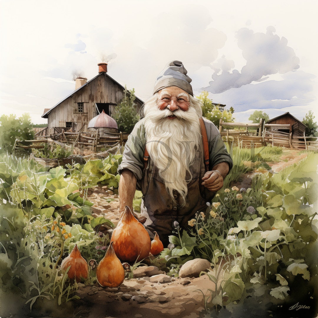 Farm Gnome Clipart | 10 High Quality Jpgs | Digital Download | Card ...