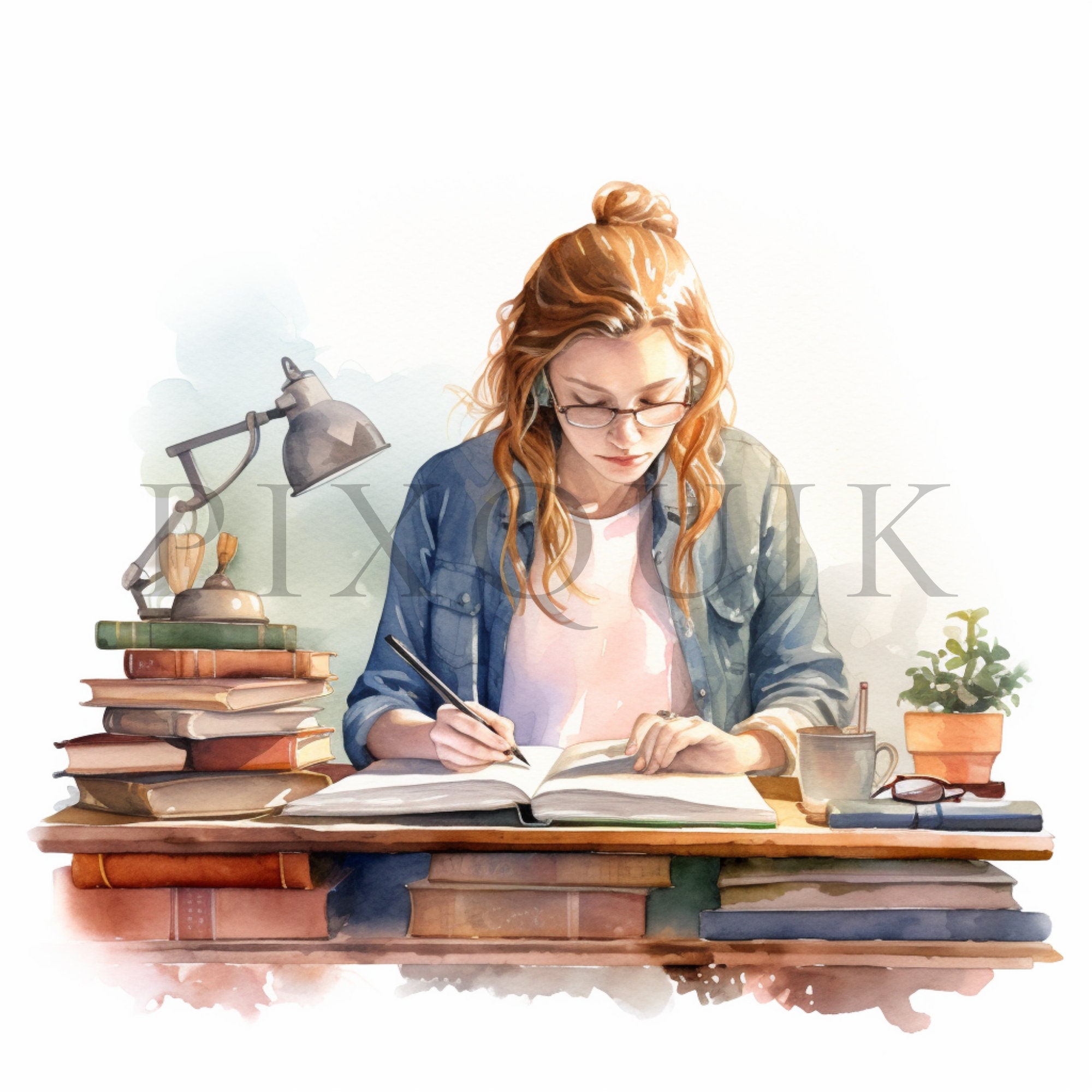 Watercolor Study Clipart 10 High Quality Jpgs Digital Download ...