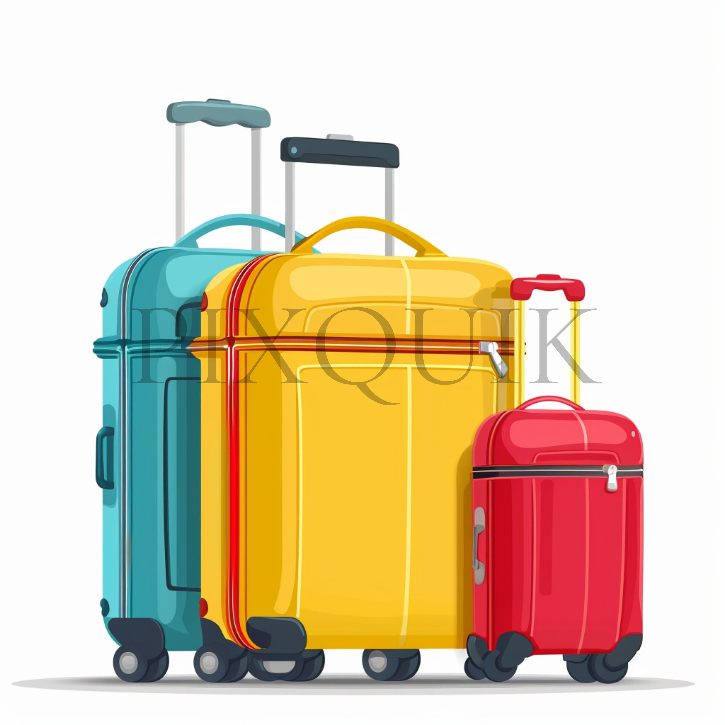 Luggage Clipart Travel Clipart Suitcase Clipart 10 High Quality JPG ...