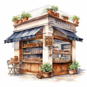 French Bakery Clipart | 10 High Quality Jpg's | Digital Download ...