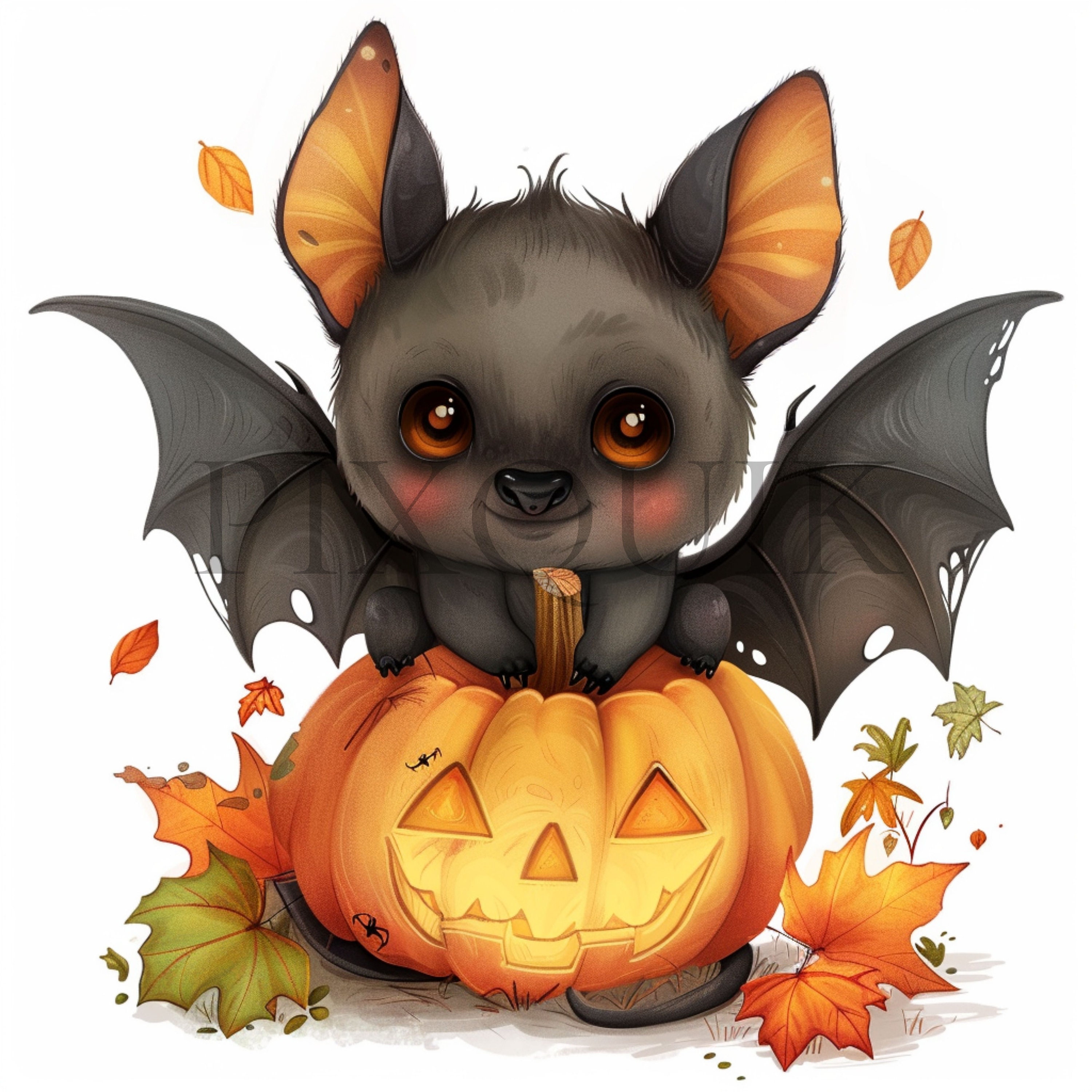 Bat Clipart | Fall Bat Clipart | 10 High Quality JPG | Autumn | Instant ...