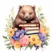 Watercolor Wombat Clipart | Cute Animal JPG (digital Download) - Etsy