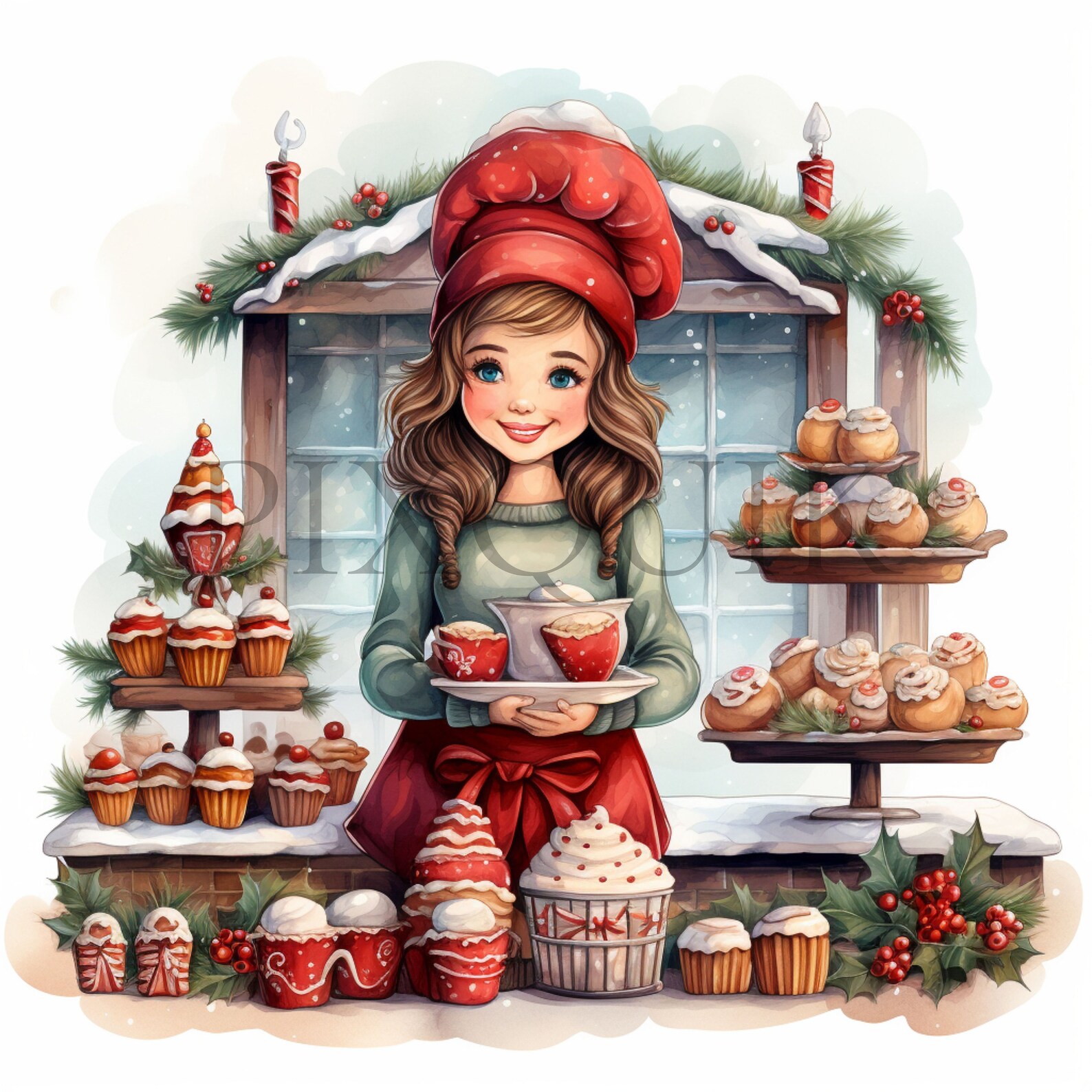 Christmas Baking Clipart | Holiday Baking Graphics (digital Download ...