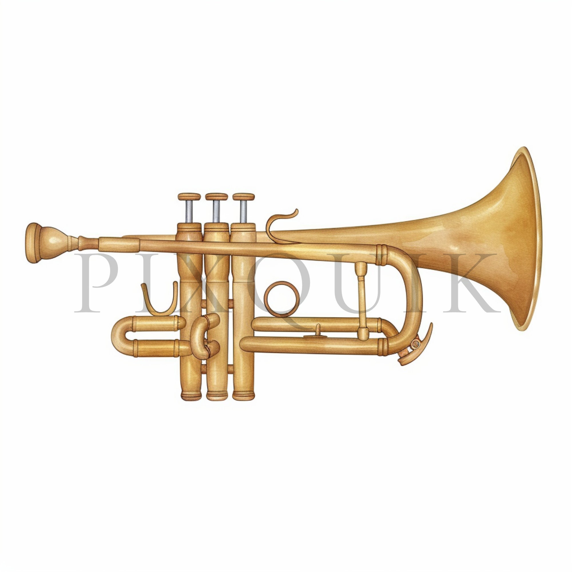 Trumpet Clipart | High-resolution Musical Instrument Images (digital ...