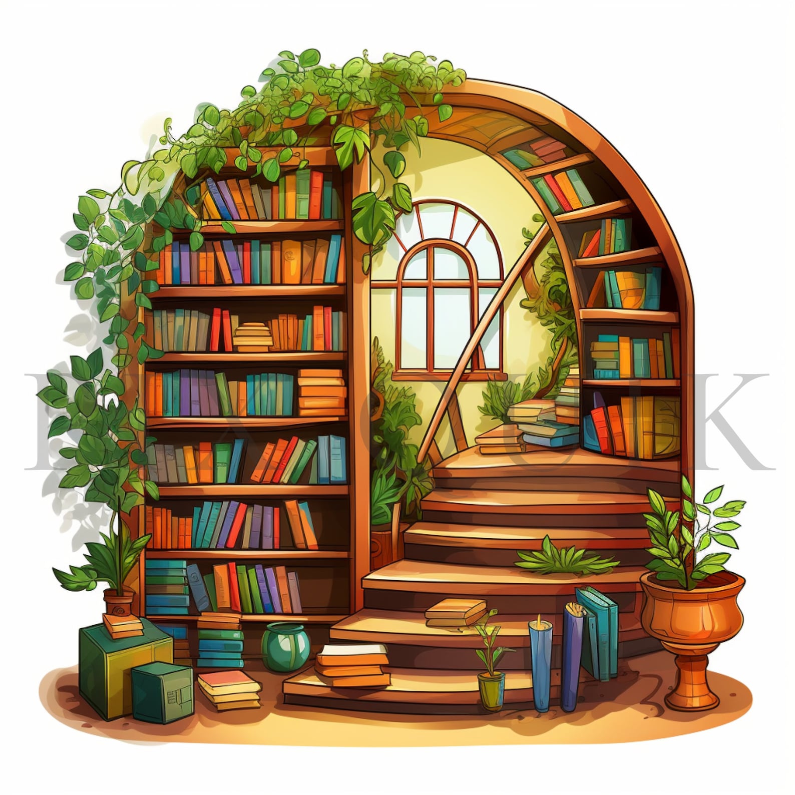 Library Clipart - 10 High Quality Jpgs | Library Books Clipart | Book ...