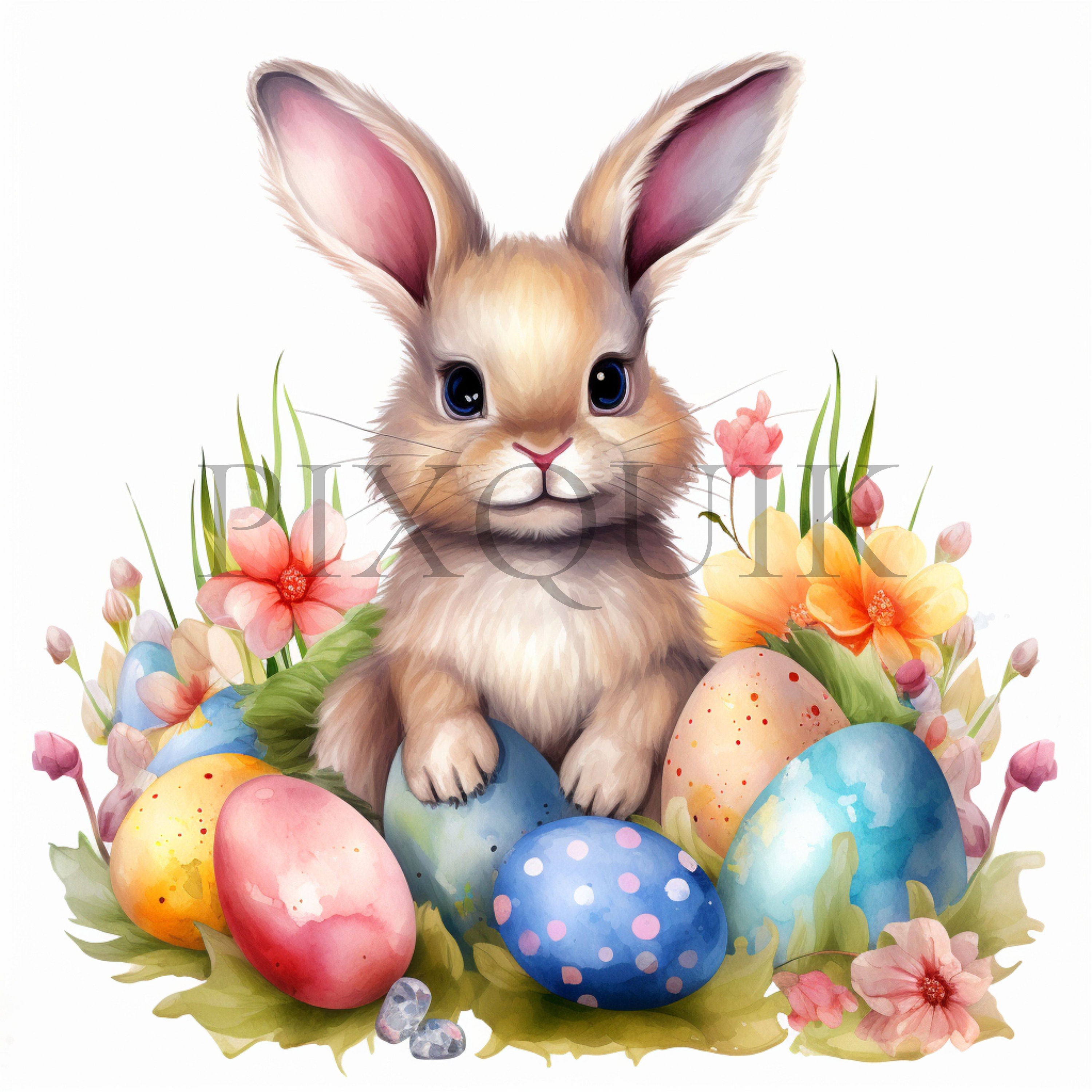 Easter Bunny Clipart 10 High Quality Jpgs Spring Clipart Easter Clipart ...