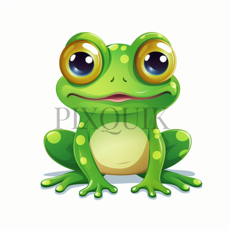Watercolor Frog Clipart - 10 High-quality Jpgs | Frog Clip Art ...