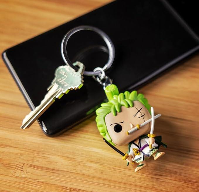 Roronoa Zoro One Piece Funko Pop Keychain Mini Vinyl Figure Collectible ...