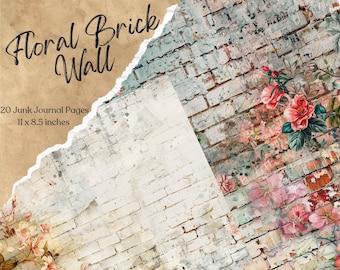 Brick Wall Craft Paper Junk Journal Half Papers Vintage Blank ...
