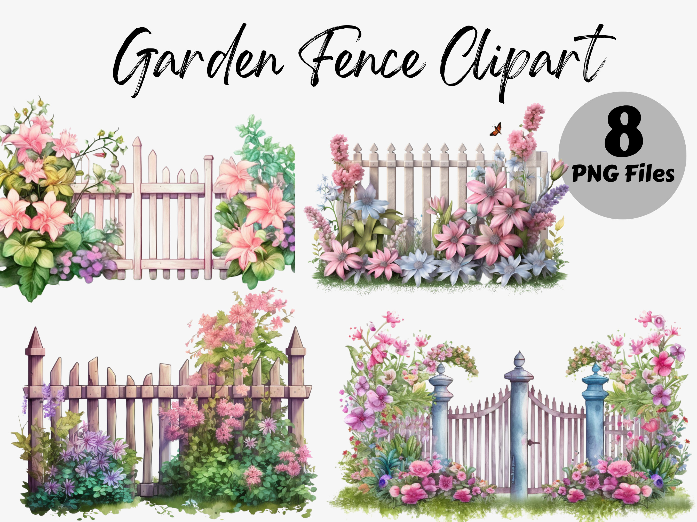 Flower Fence Clipart UK Sale | www.pinnaxis.com