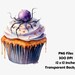 Watercolor Halloween Cupcake Clipart Bundle Halloween - Etsy