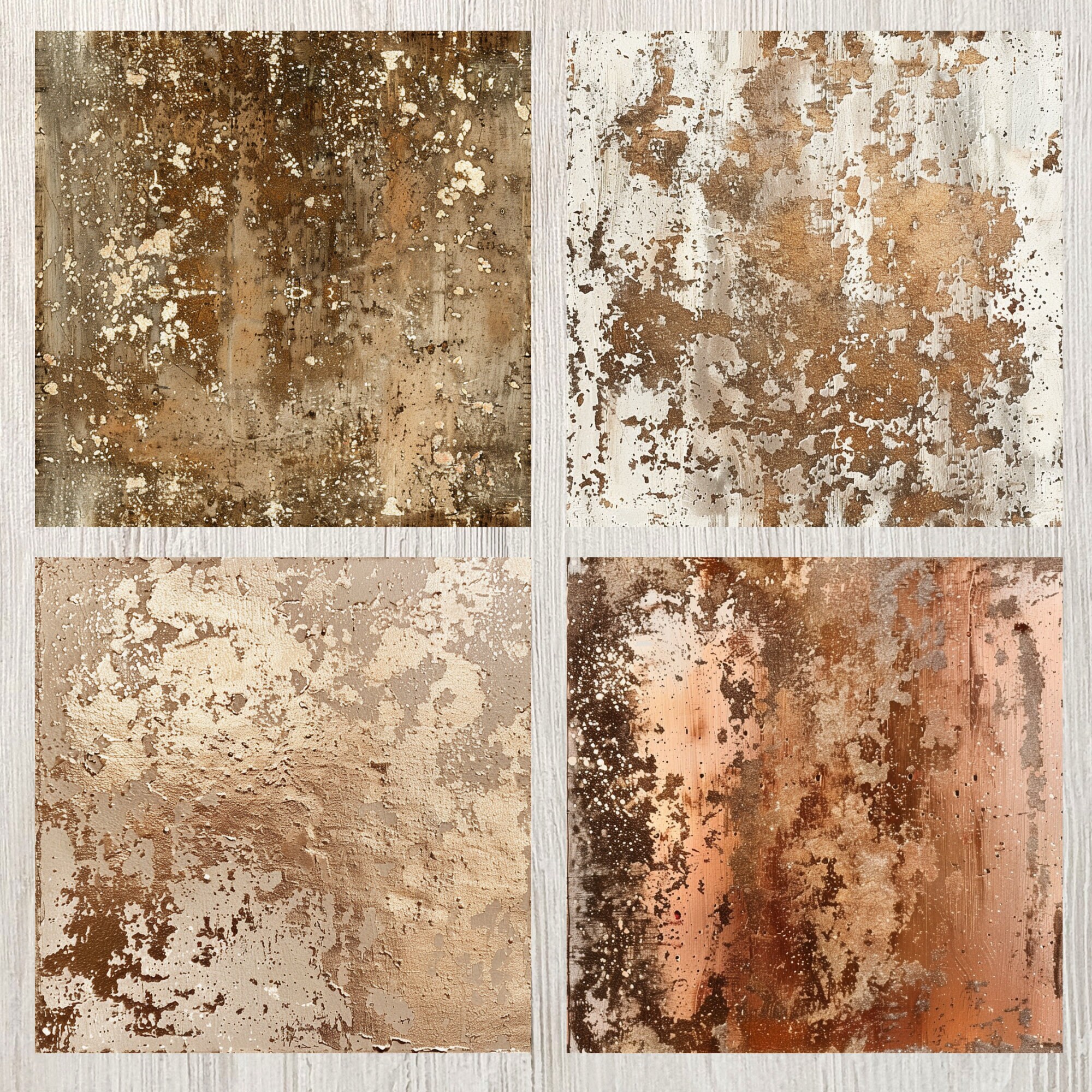 Distressed Bronze Printable Digital Paper Pack | Background | Card ...