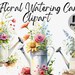 Watercolor Floral Watering Can Clipart Bundle | Floral Watering Can ...