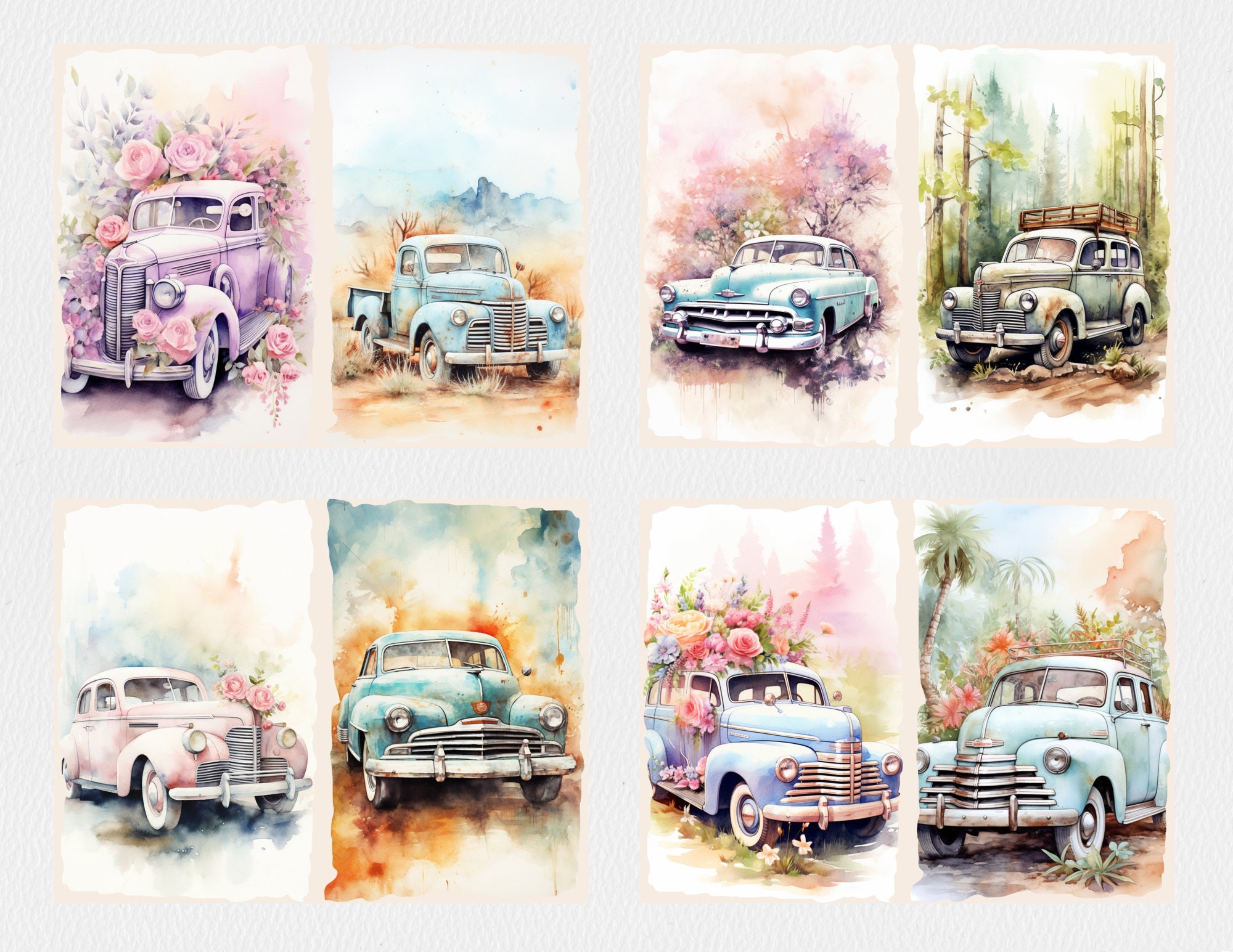Vintage Vehicle Junk Journal Kit | Car Printable | Ephemera ...