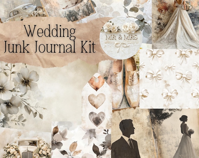 Medium Slow Stitched Lace and Linen Collaged Journal - Handmade Journal ...
