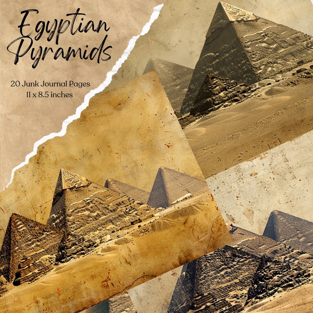 Egyptian Pyramid Junk Journal Pages Ancient Egypt Printable Scrapbook ...
