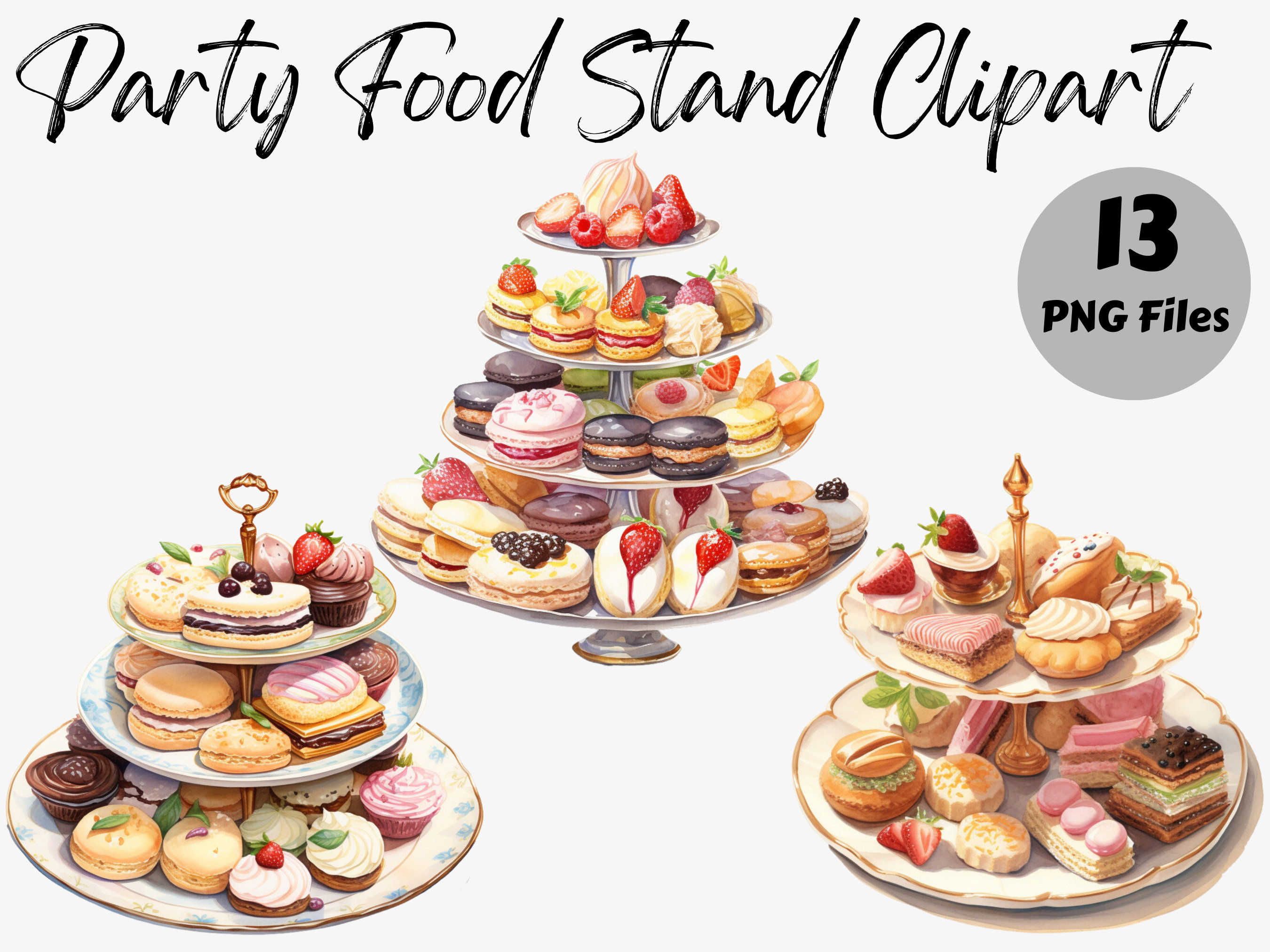 Birthday Party Food Clipart Party Clipart Happy Birthday PNG Balloons ...