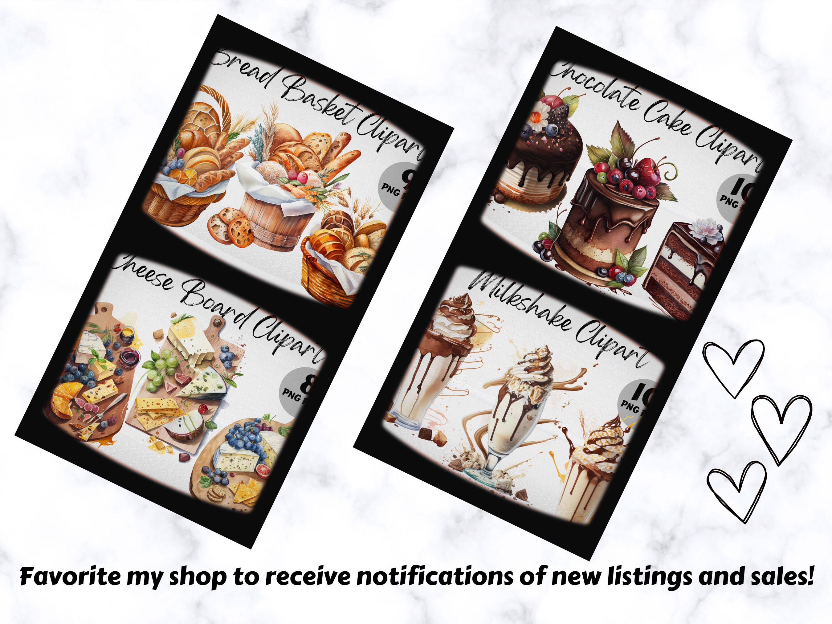 Watercolor Chocolate Mousse Clipart Bundle | Mousse Digital Images ...