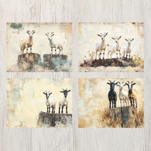 Goat Junk Journal Papers Kit Animal Ephemera Printable Download Mixed ...