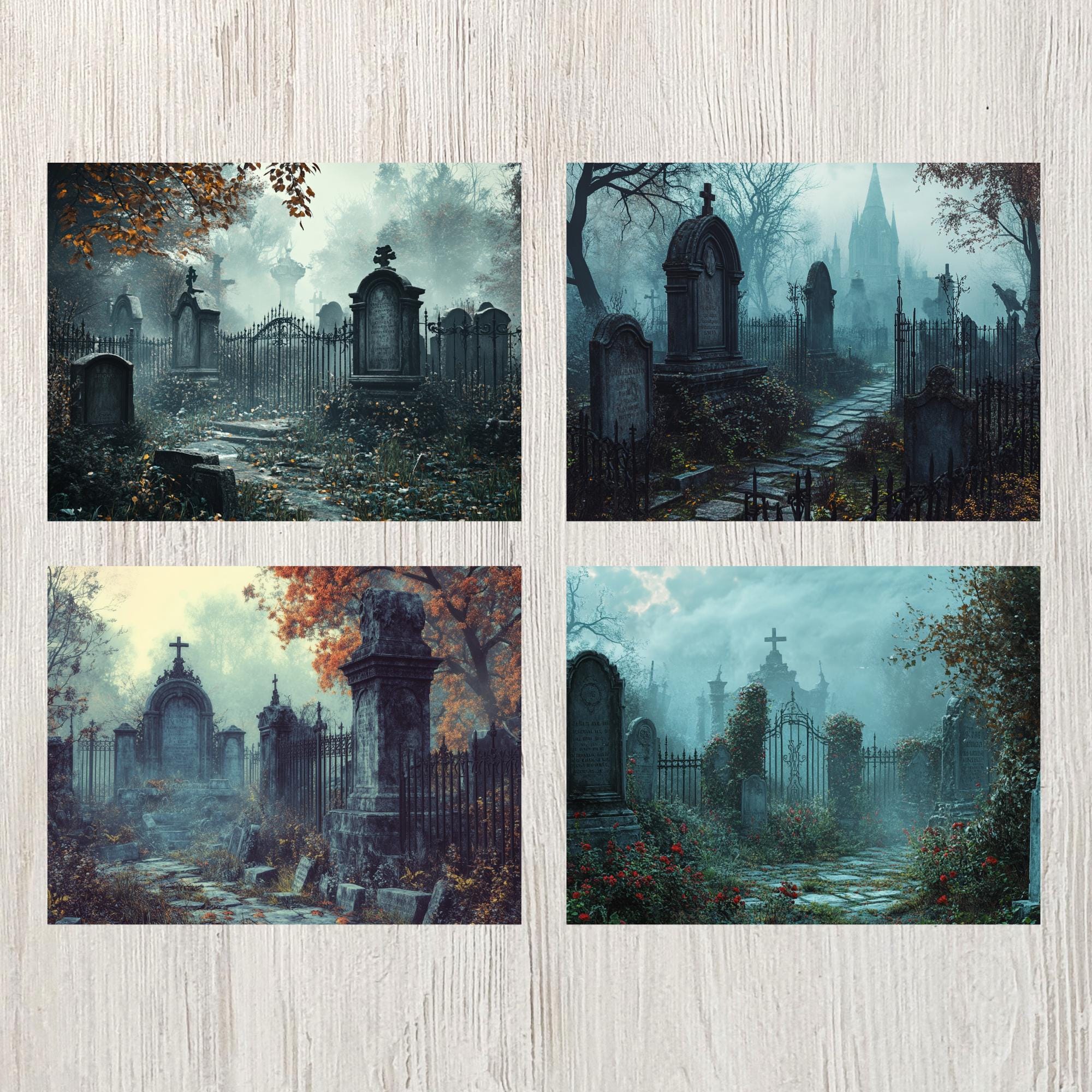 Halloween Junk Journal Pages Digital Scrapbook Paper Kit Spooky ...