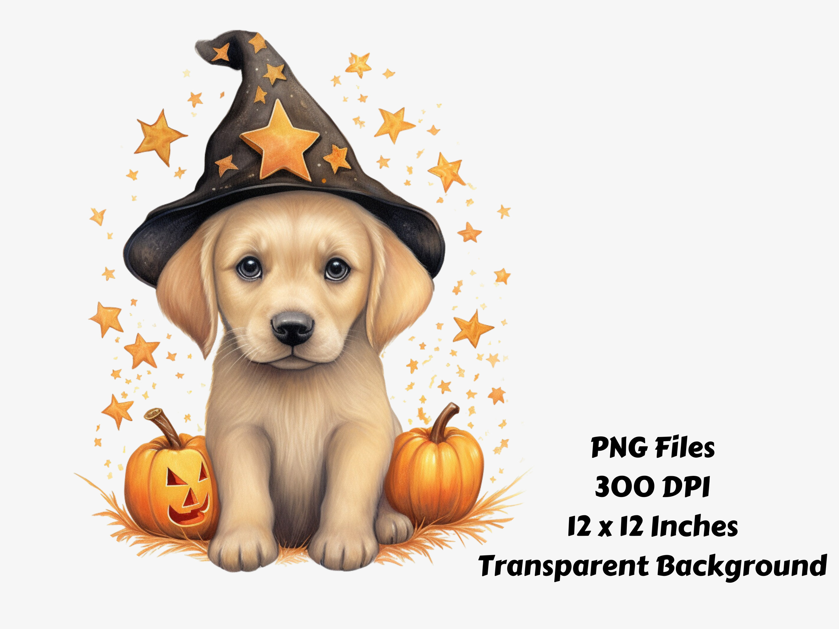Watercolor Halloween Labrador Clipart Bundle Halloween Digital Images ...