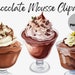 Watercolor Chocolate Mousse Clipart Bundle | Mousse Digital Images ...