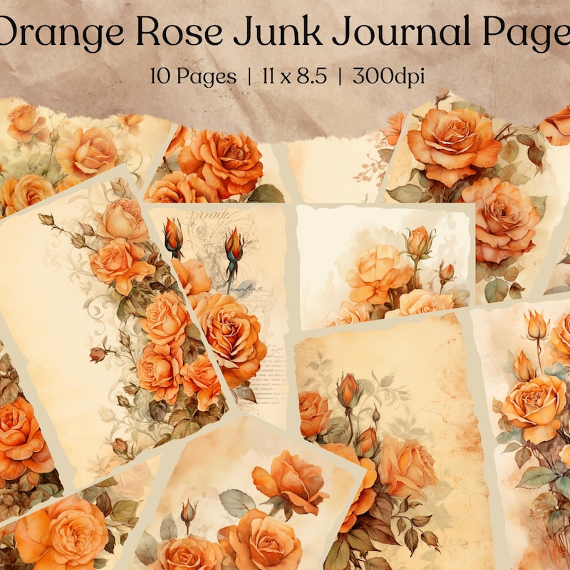Orange Journal - Etsy