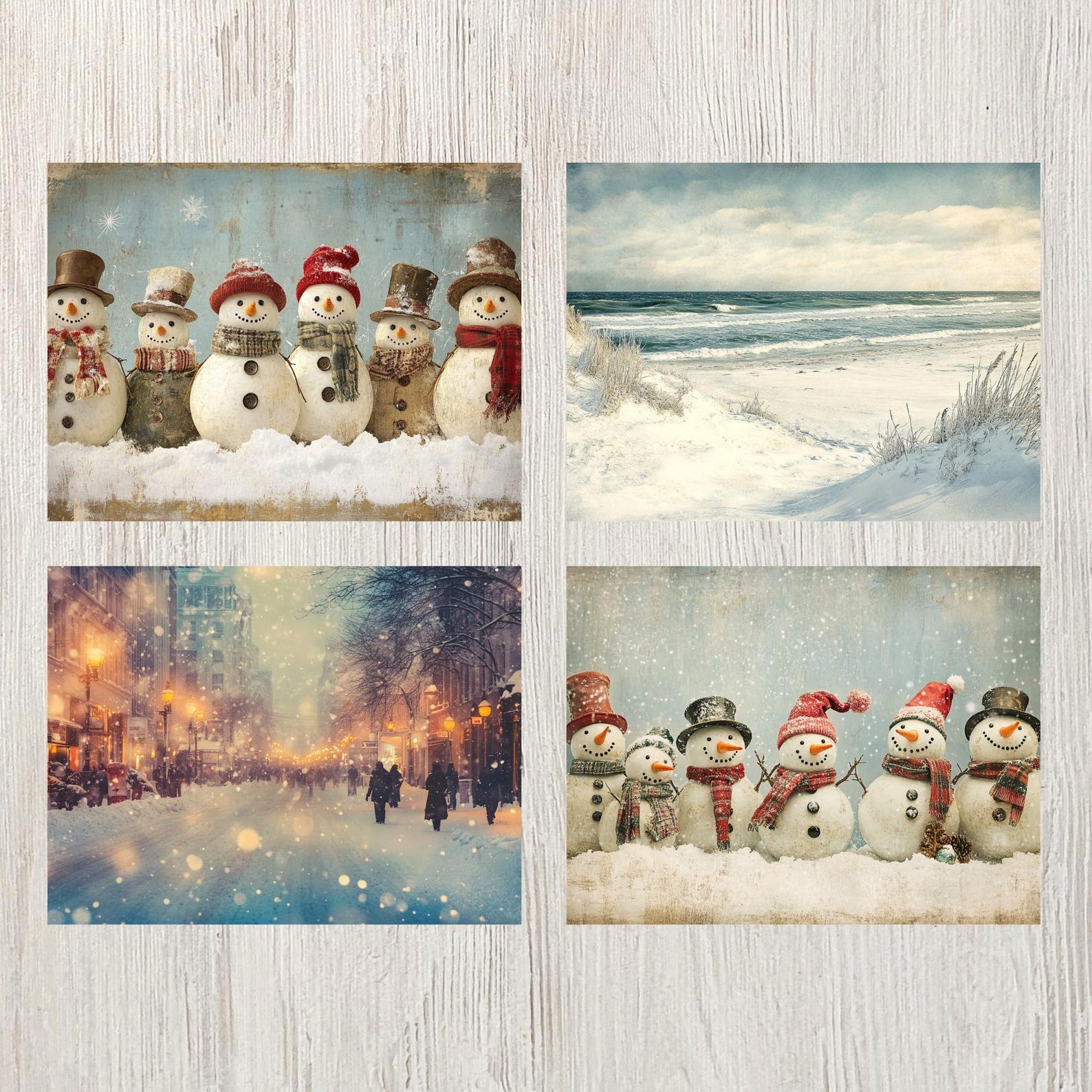 Winter Junk Journal Papers Kit Winter Ephemera Printable Download Mixed ...
