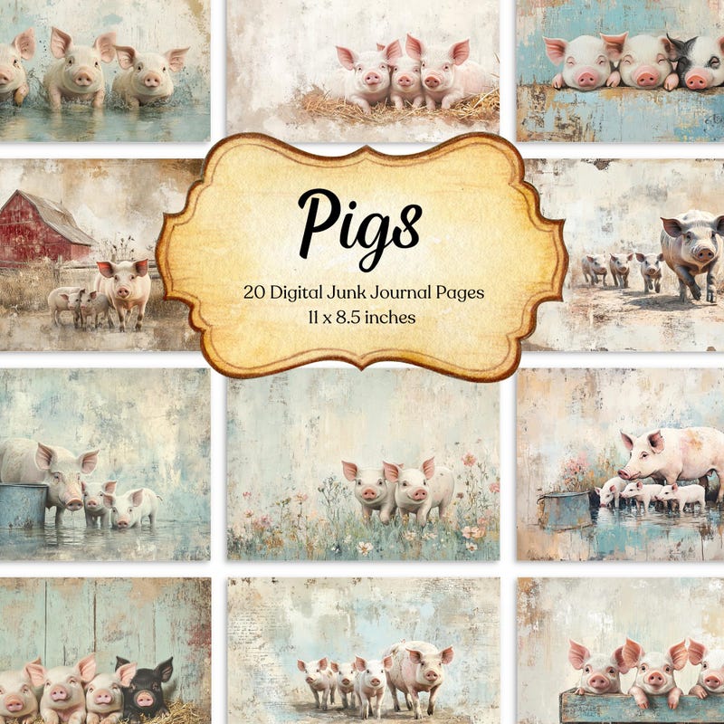 Animal Decoupage Sheet - Etsy