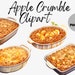 Watercolor Apple Crumble Clipart Bundle Dessert PNG Food Clipart ...