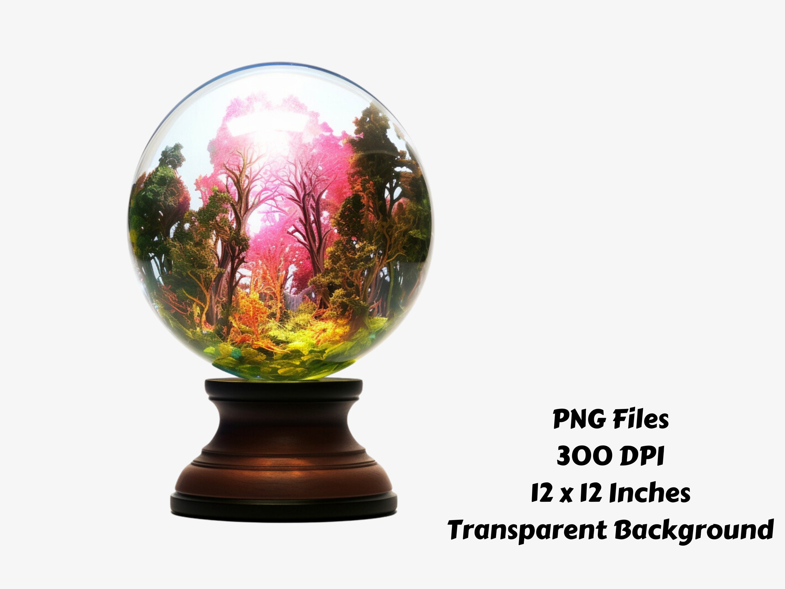 Watercolor Globe Forest Clipart Bundle Globe Graphics Globe Forest PNG ...