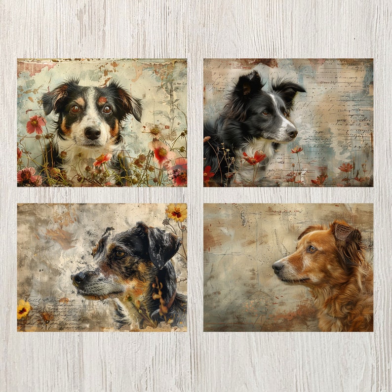 Dog Junk Journal Page Bundle | Pet | Printable Scrapbooking Pages ...