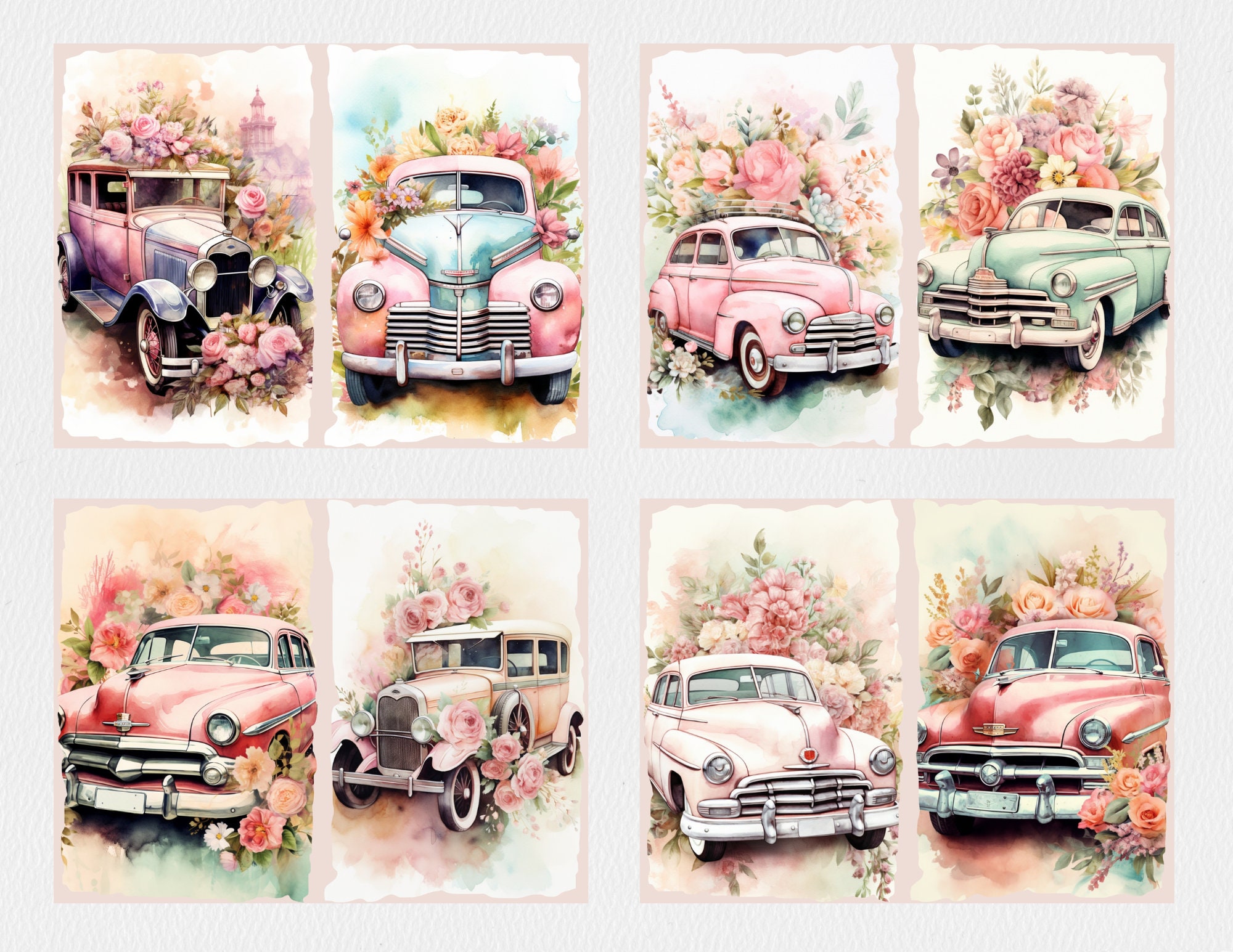 Vintage Vehicle Junk Journal Kit | Car Printable | Ephemera ...