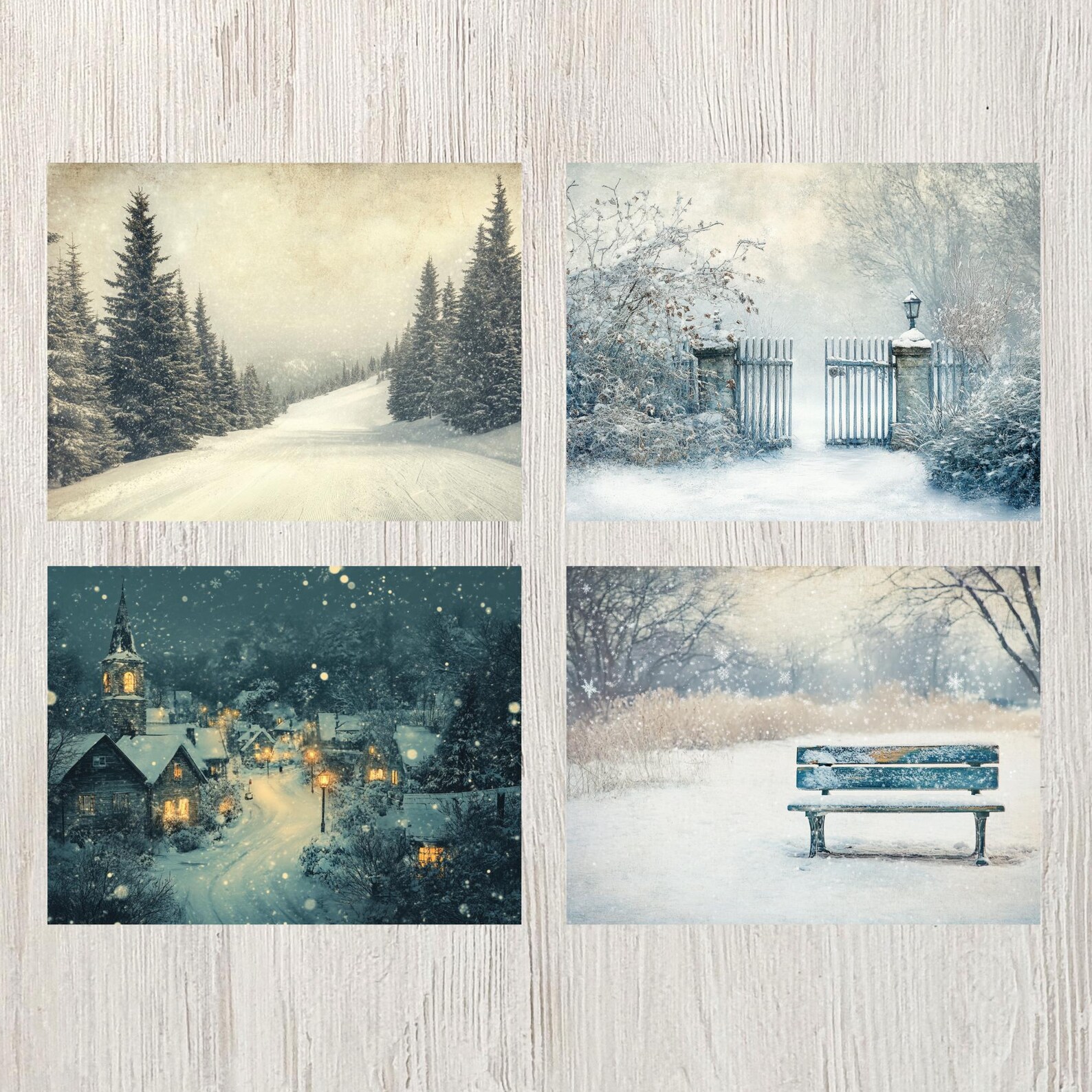 Winter Junk Journal Papers Kit Winter Ephemera Printable Download Mixed ...