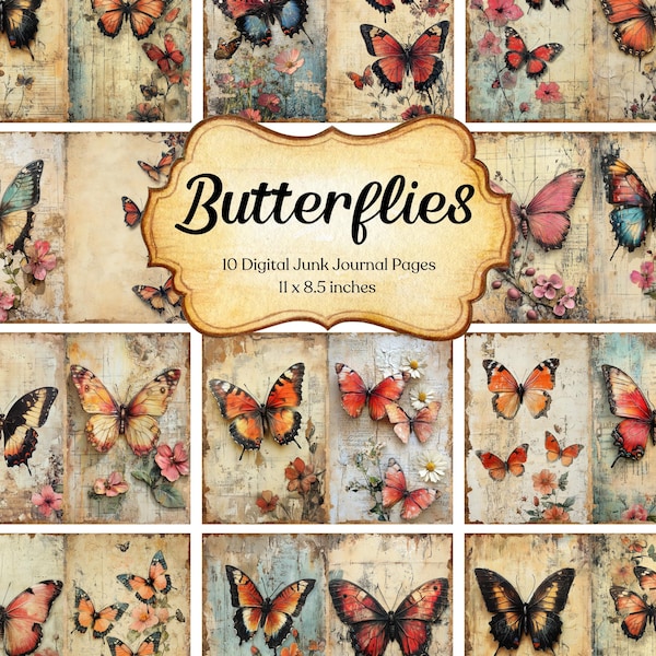 Butterfly Ephemera - Etsy