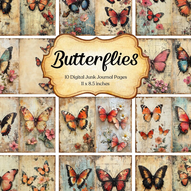 Butterfly Ephemera - Etsy