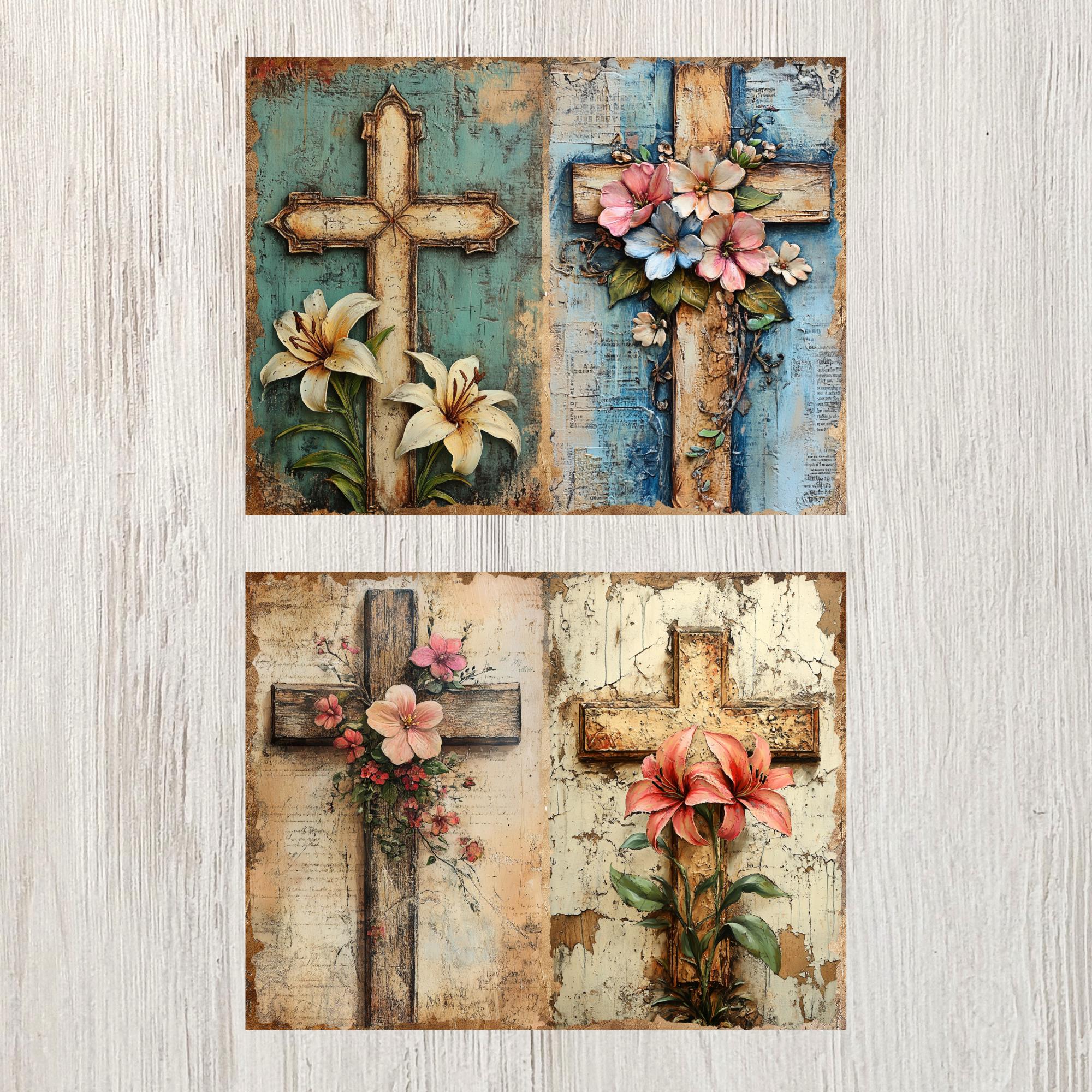 Easter Cross Junk Journal Pages Holy Junk Journal Christian Journal ...