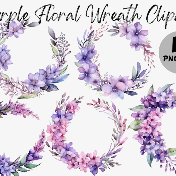 Purple Hydrangea Wreath - Etsy