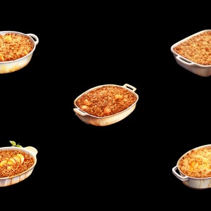 Watercolor Apple Crumble Clipart Bundle | Dessert PNG | Food Clipart ...