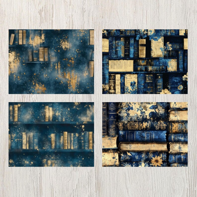 Cursed Library Junk Journal Paper | Printable Book Pages | Dark ...