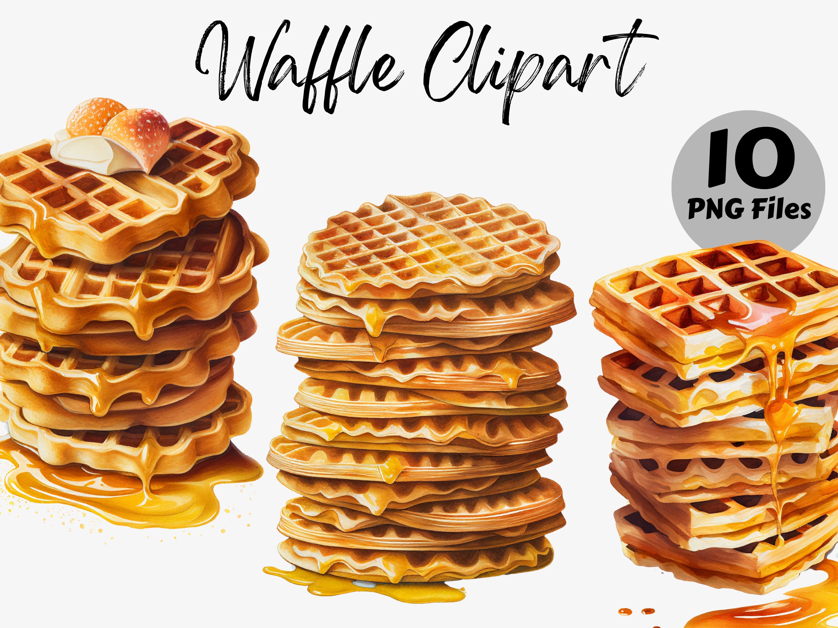 Square Waffle Clipart