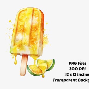 Watercolor Popsicle Clipart Bundle | Popsicle PNG | Popsicle Graphics ...
