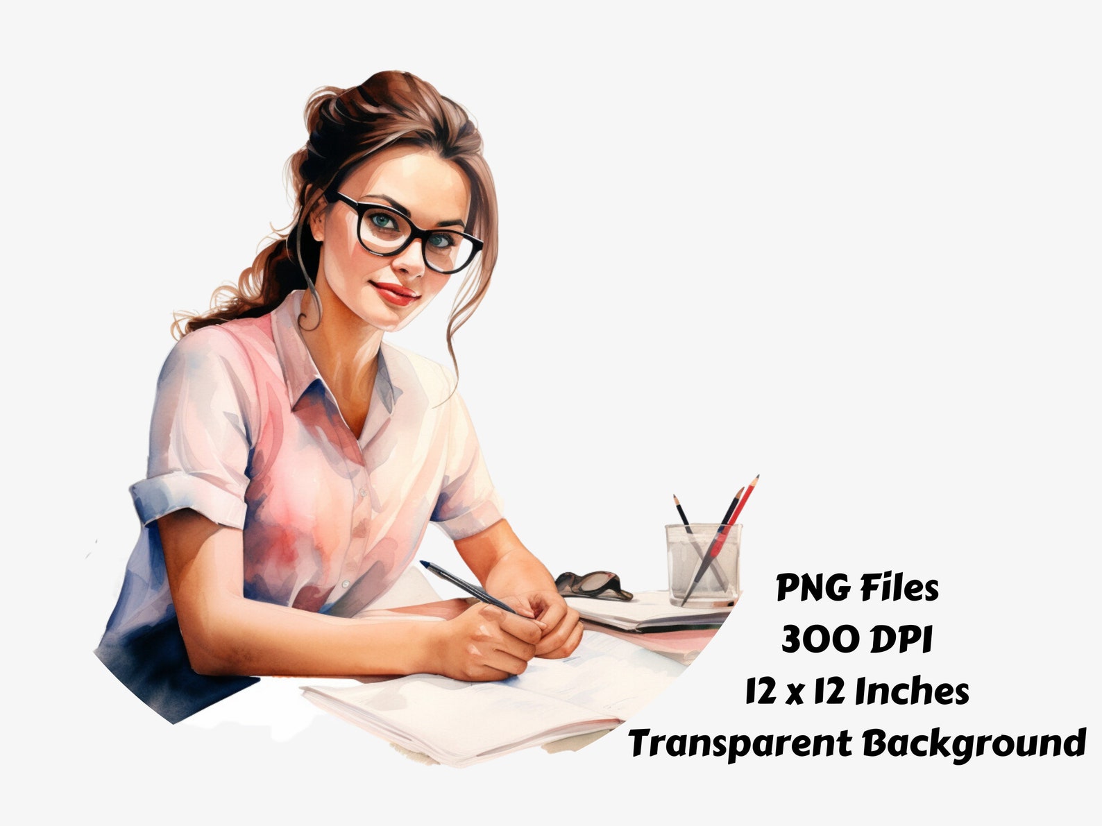 Watercolor Teacher Clipart Teaching PNG School Teacher Clipart Clip Art ...