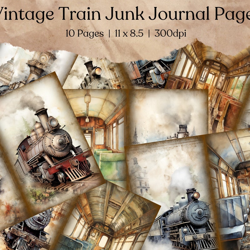 Train Scrapbook - Etsy