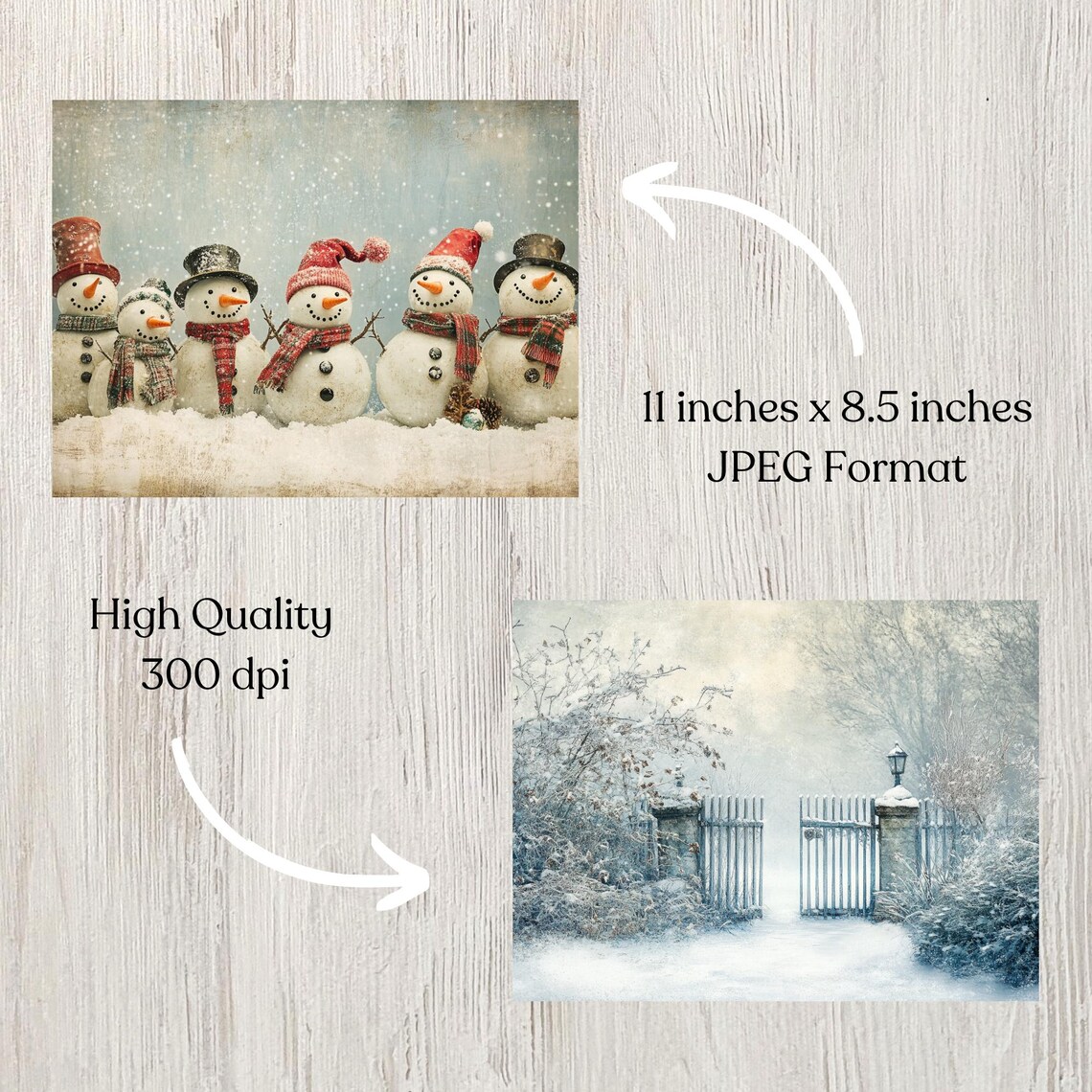 Winter Junk Journal Papers Kit Winter Ephemera Printable Download Mixed ...