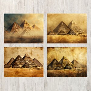 Egyptian Pyramid Junk Journal Pages Ancient Egypt Printable Scrapbook ...