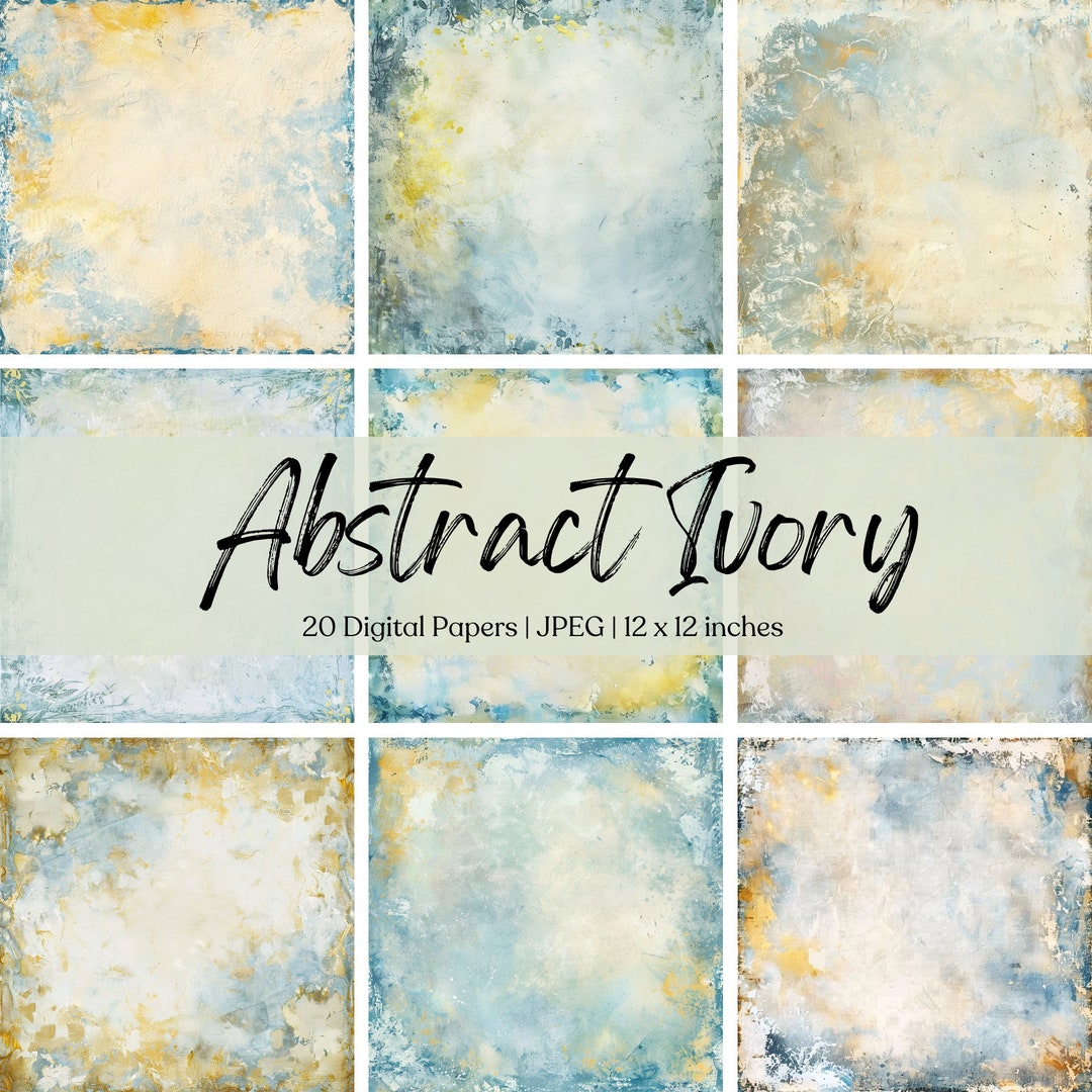 Abstract Ivory Printable Digital Paper Pack | Background | Card Making ...