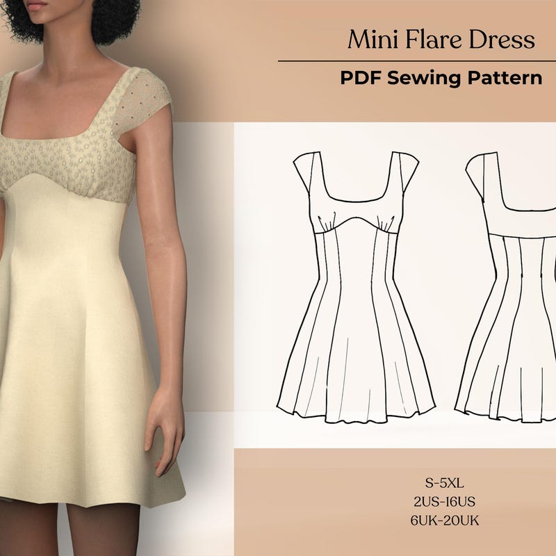 Mini Dress Patterns - Etsy